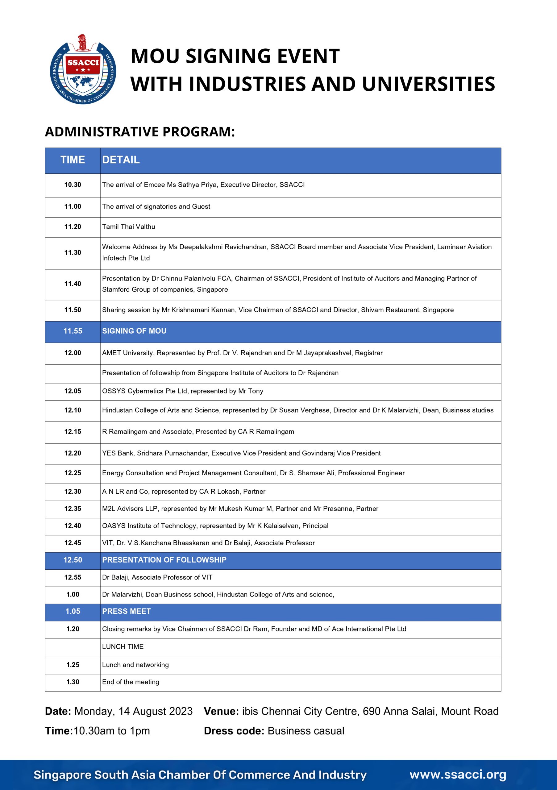 We are excited to share an update on a significant SSACCI – Singapore ...